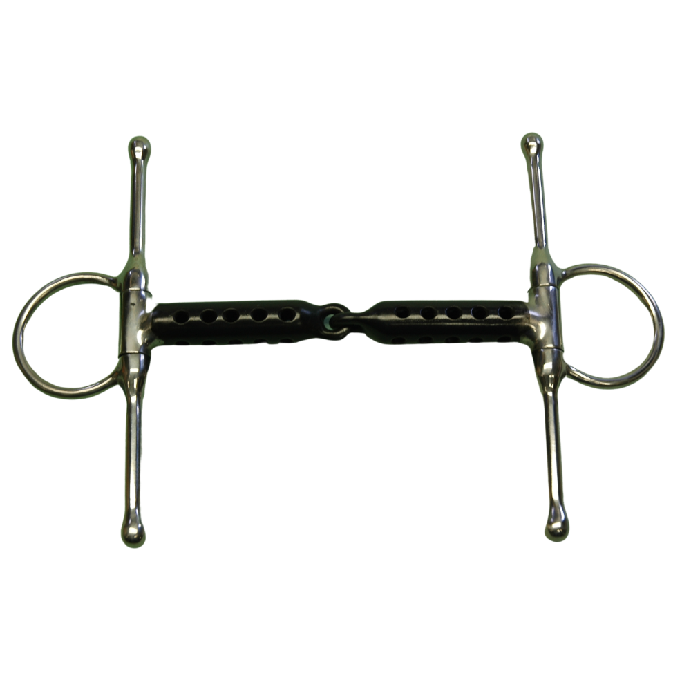 Drilled Sweet Iron Full Cheek Snaffle Bit | EquuSport Custom Saddlery