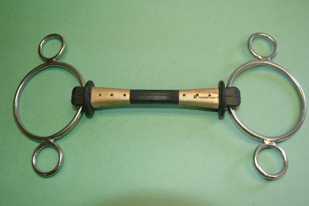 Poponcini 3 Ring Bit with Copper Inserts | EquuSport Custom Saddlery